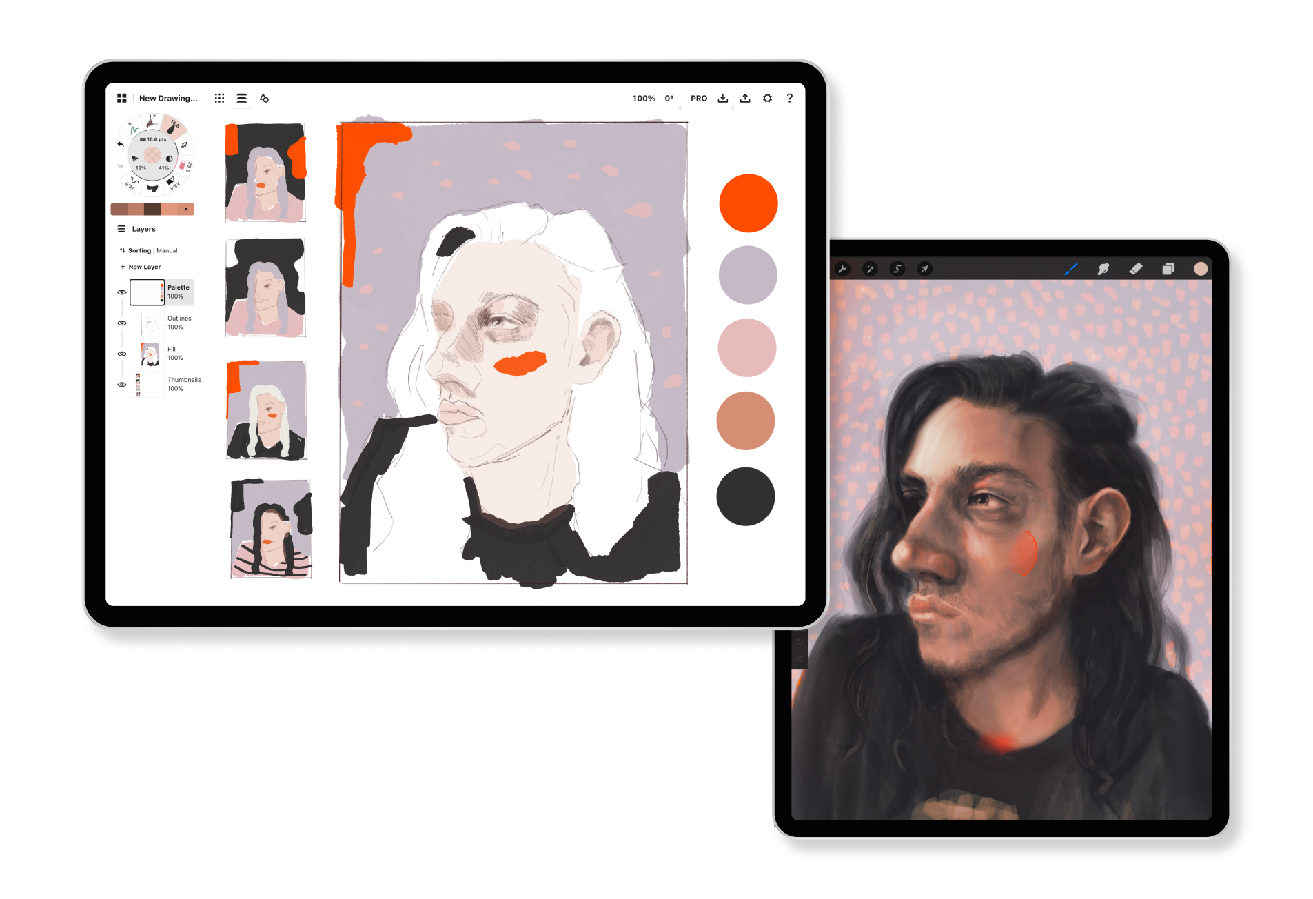 Concepts Vs Procreate Concepts App Infinite Flexible Sketching