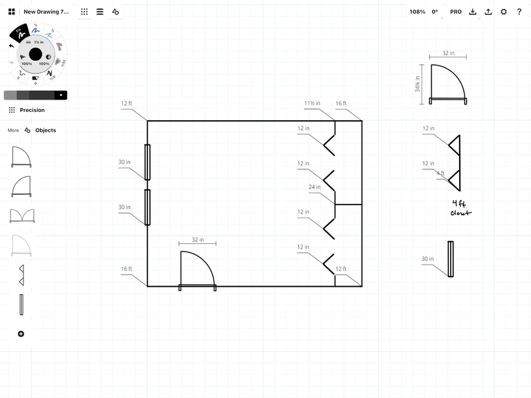 How to Create a Floor Plan • Concepts App • Infinite, Flexible Sketching