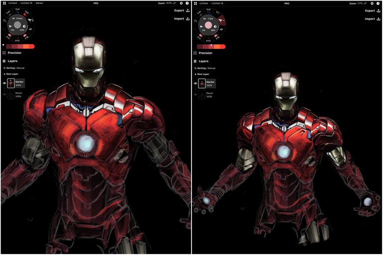 Drawing from Inspiration - Iron Man • Concepts App • Infinite, Flexible ...