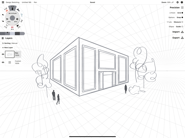 How to Sketch with a Perspective Grid • Concepts App • Infinite, Flexible Sketching
