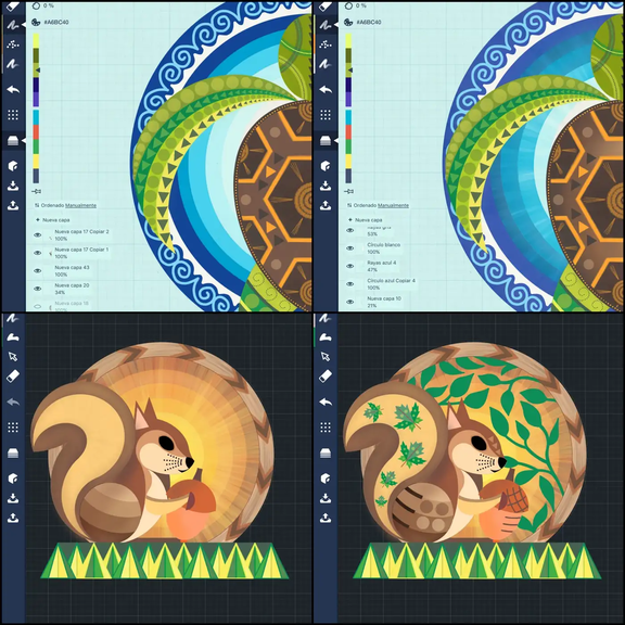 Creating Geometric Animal Art • Concepts App • Infinite, Flexible Sketching