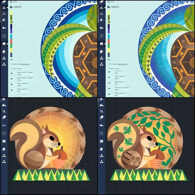 Creating Geometric Animal Art • Concepts App • Infinite, Flexible Sketching