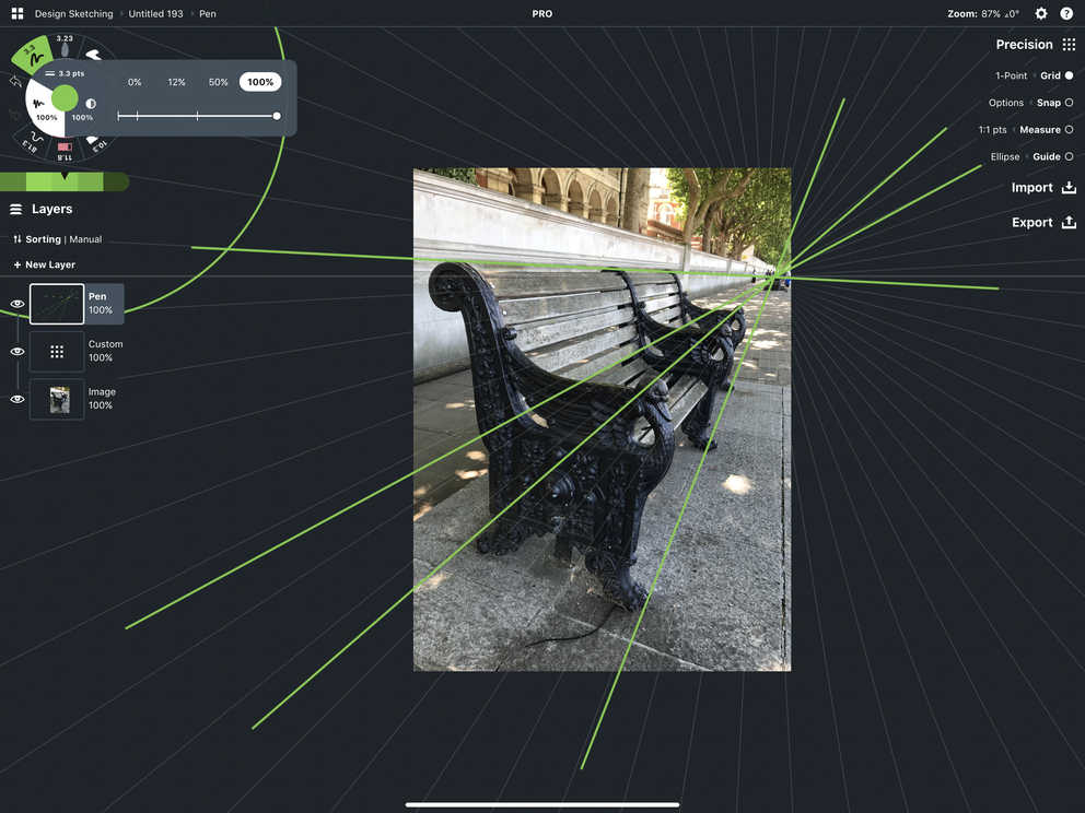How to Set Up a Perspective Grid in Concepts • Concepts App • Infinite, Flexible Sketching