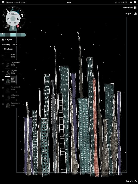 Draw A Cityscape • Concepts App • Infinite, Flexible Sketching