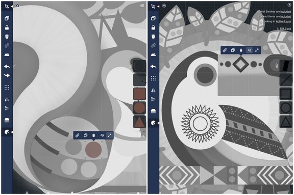 Creating Geometric Animal Art • Concepts App • Infinite, Flexible Sketching