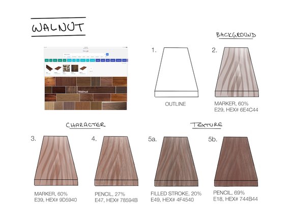 How to Draw Wood Textures • Concepts App • Infinite, Flexible Sketching