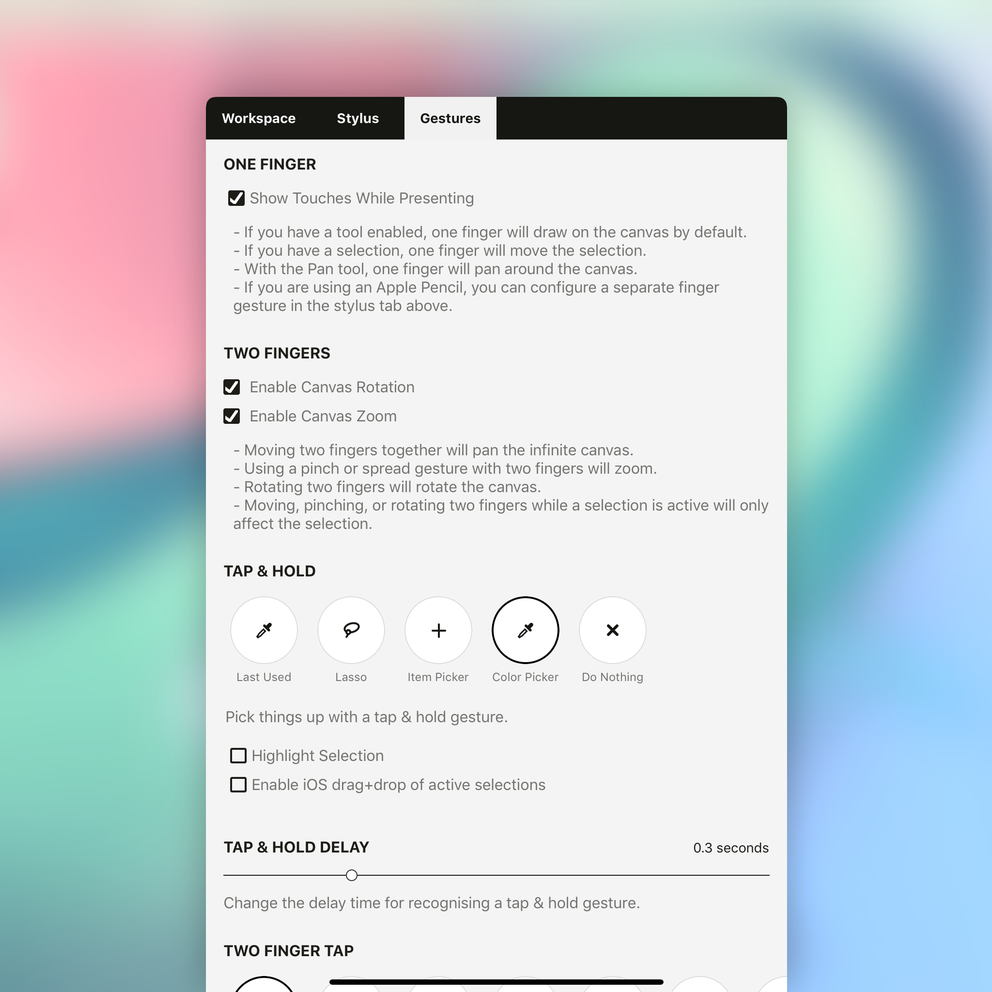 How To Use The Color Picker • Concepts App • Infinite Flexible Sketching