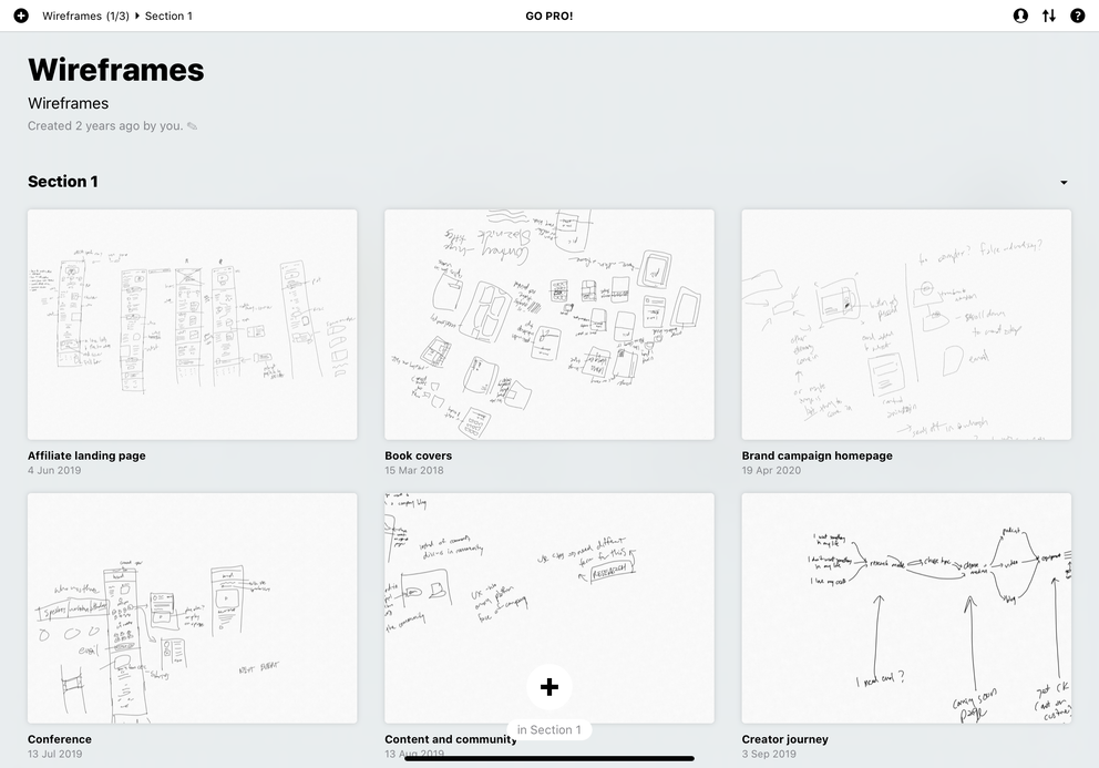 Sketching Wireframes For Web Design • Concepts App • Infinite Flexible Sketching