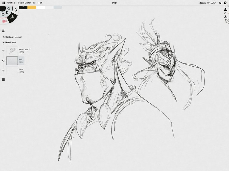 Comic Character Sketching • Concepts App • Infinite, Flexible Sketching