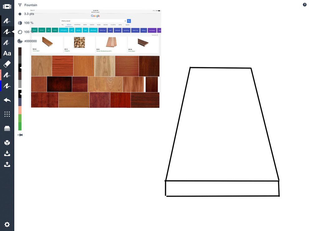 How to Draw Wood Textures • Concepts App • Infinite, Flexible Sketching