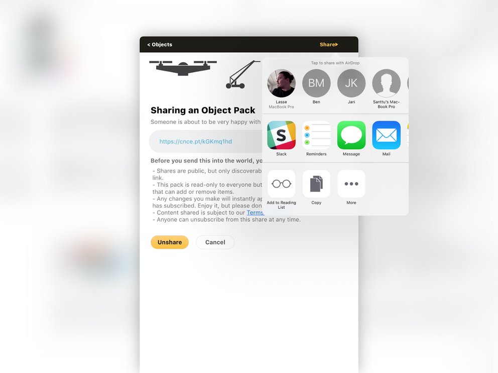 Live Asset Sharing for You and Your Team • Concepts App • Infinite, Flexible Sketching
