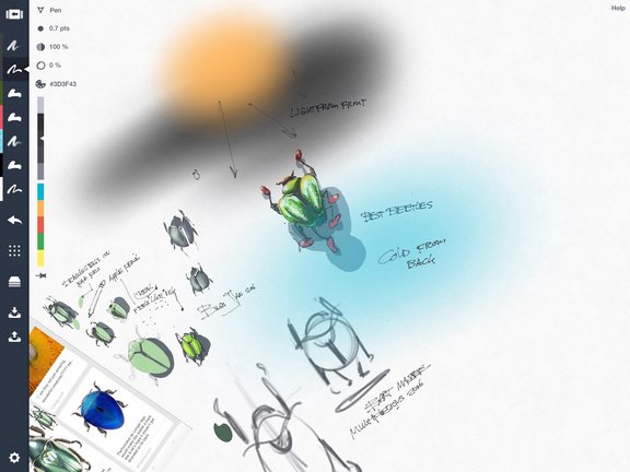 Workflow In, Game Design Out • Concepts App • Infinite, Flexible Sketching