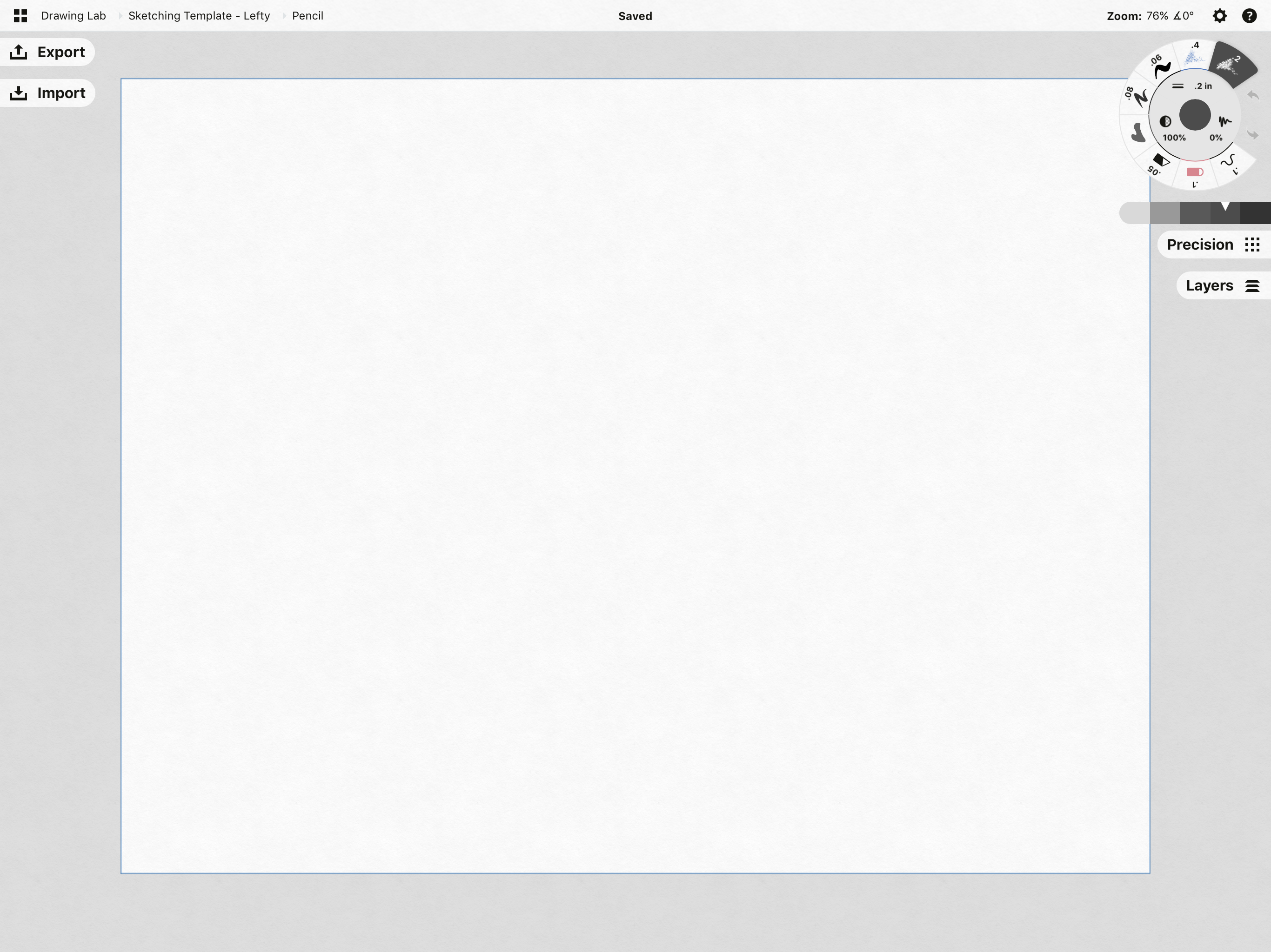 Creating a Project Template • Concepts App • Infinite, Flexible Sketching