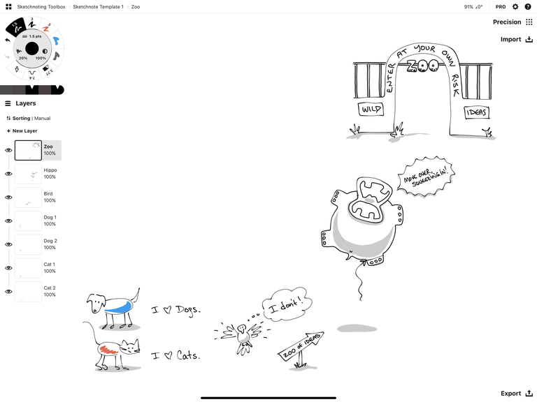 The Concepts Sketchnoting Toolbox • Concepts App • Infinite, Flexible ...