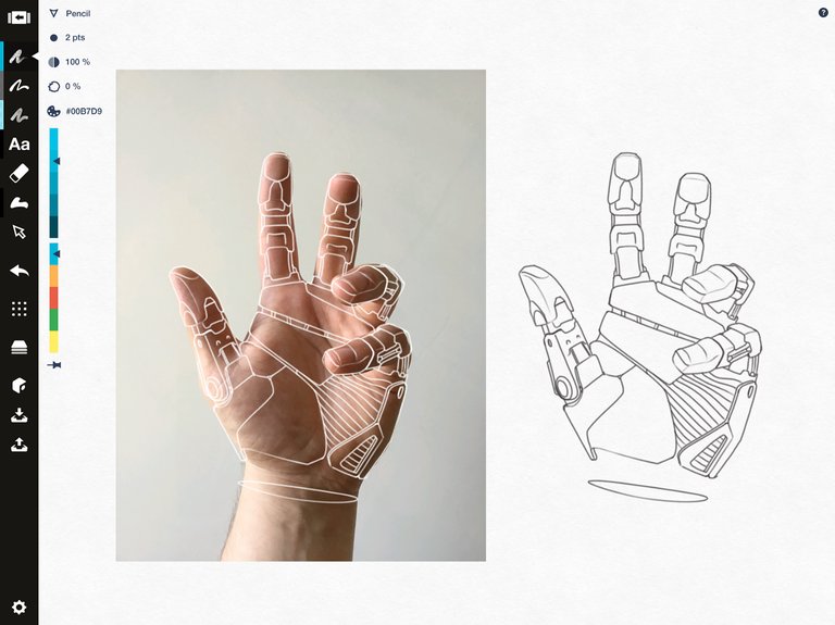 Draw Your Own Hand • Concepts App • Infinite, Flexible Sketching