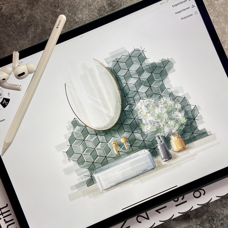 Tiling Patterns by Jessika Wendel • Concepts App • Infinite, Flexible Sketching