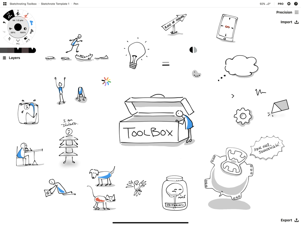 The Concepts Sketchnoting Toolbox • Concepts App • Infinite, Flexible ...