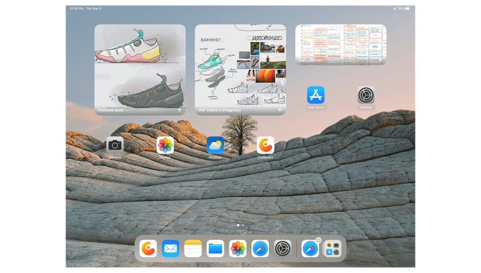 How to Use Widgets • Concepts App • Infinite, Flexible Sketching
