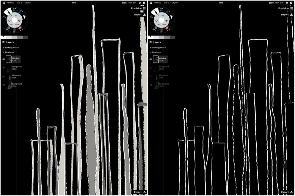 Draw A Cityscape • Concepts App • Infinite, Flexible Sketching