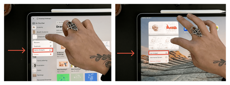 How to Use Widgets • Concepts App • Infinite, Flexible Sketching