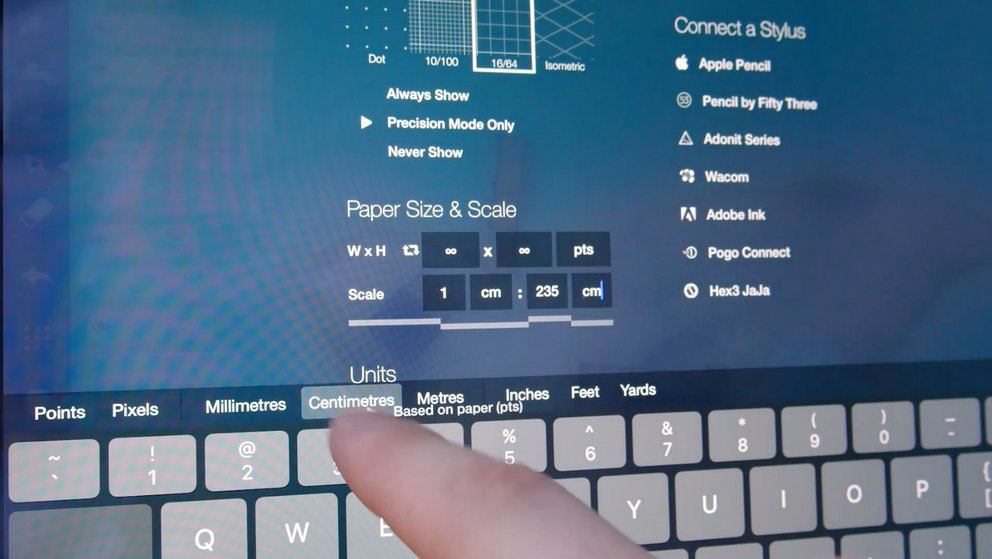 Building a Scale Model • Concepts App • Infinite, Flexible Sketching
