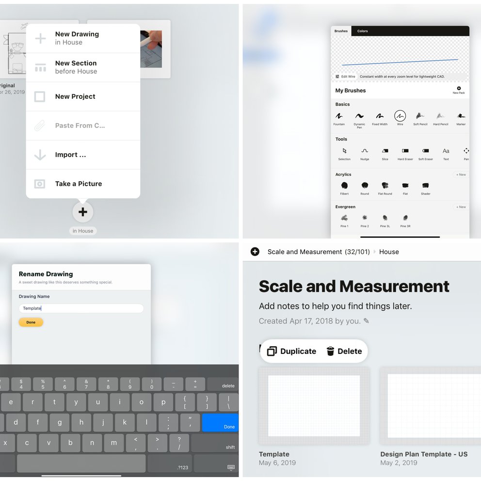 Creating a Project Template • Concepts App • Infinite, Flexible Sketching