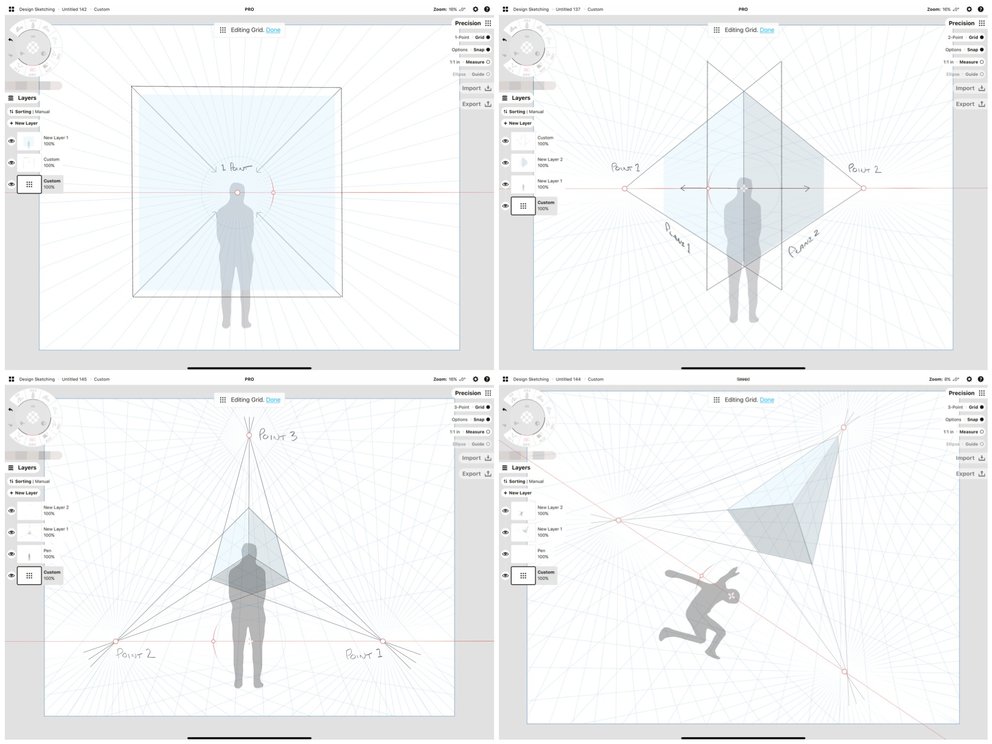 How to Sketch with a Perspective Grid • Concepts App • Infinite ...