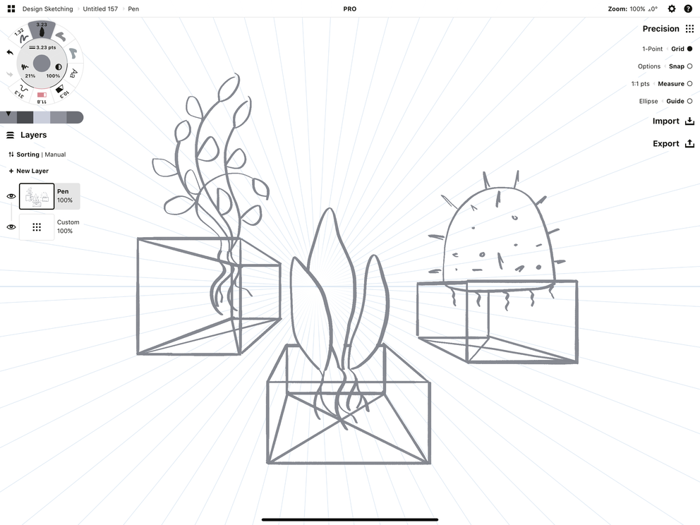 How to Sketch with a Perspective Grid • Concepts App • Infinite ...