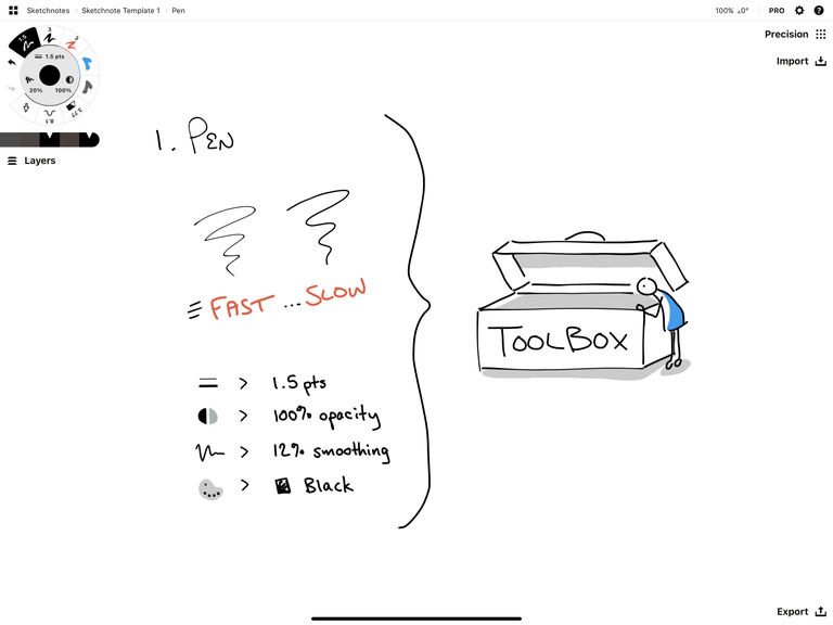 The Concepts Sketchnoting Toolbox • Concepts App • Infinite, Flexible ...