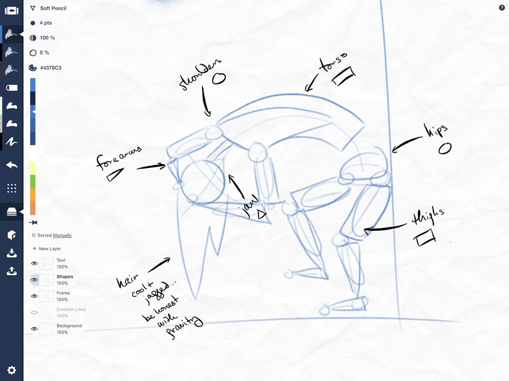 Character Sketching Basics • Concepts App • Infinite Flexible Sketching