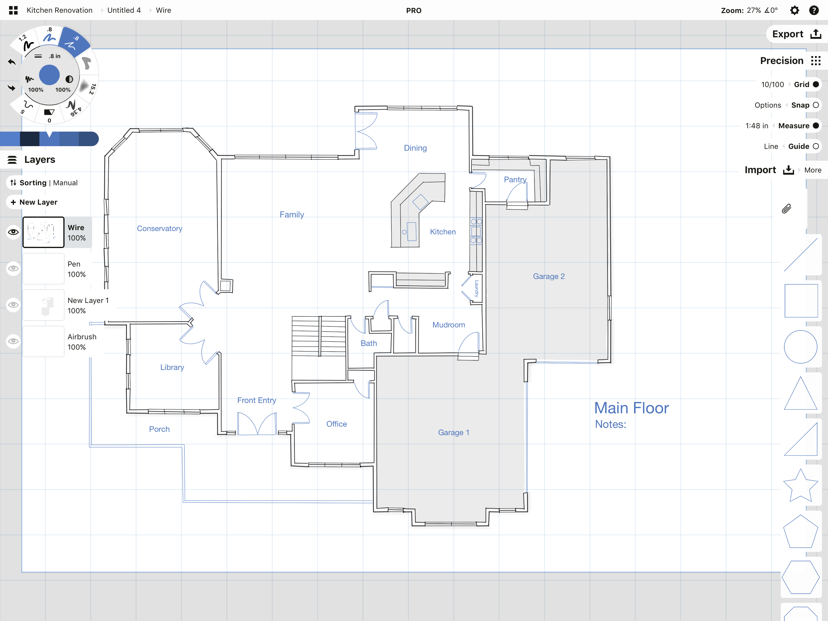 Creating a Project Template • Concepts App • Infinite, Flexible Sketching