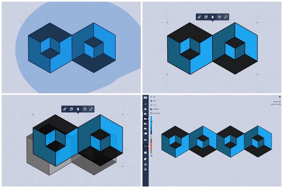 Create Your Own Geometric Illusions • Concepts App • Infinite, Flexible ...