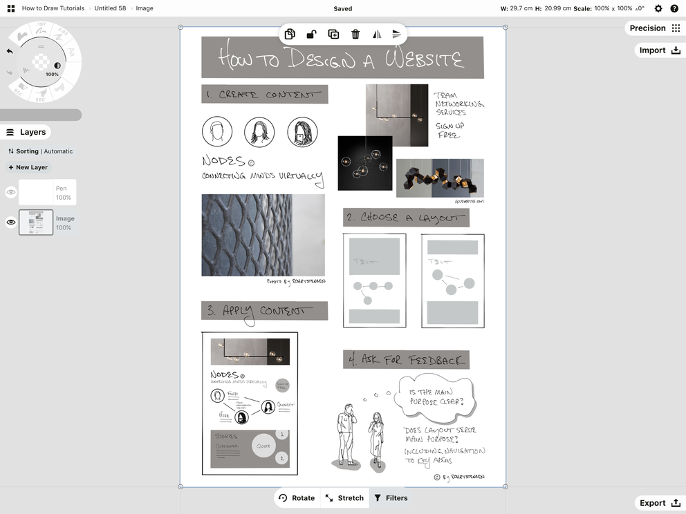 How to Edit a PDF • Concepts App • Infinite, Flexible Sketching