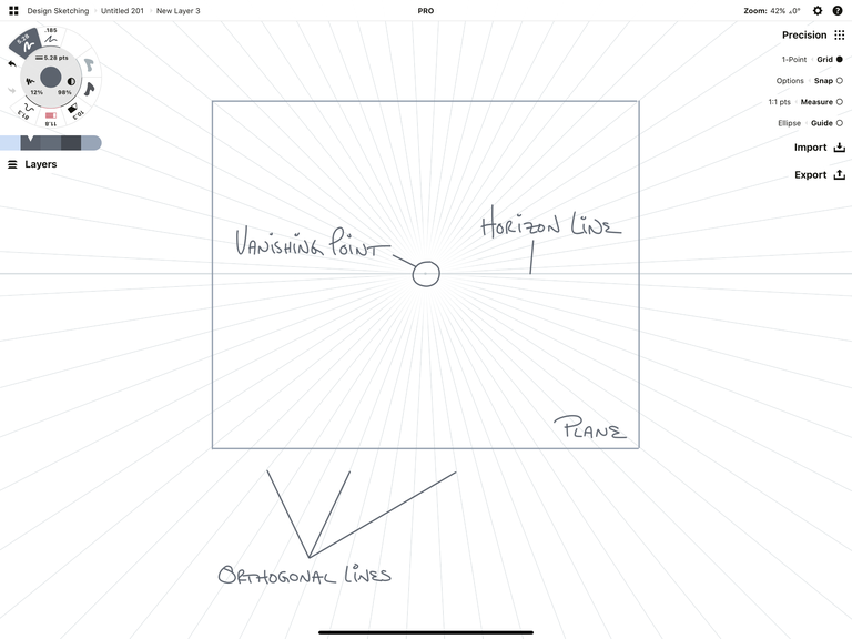 How to Sketch with a Perspective Grid • Concepts App • Infinite, Flexible Sketching
