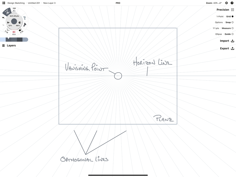 How to Sketch with a Perspective Grid • Concepts App • Infinite ...