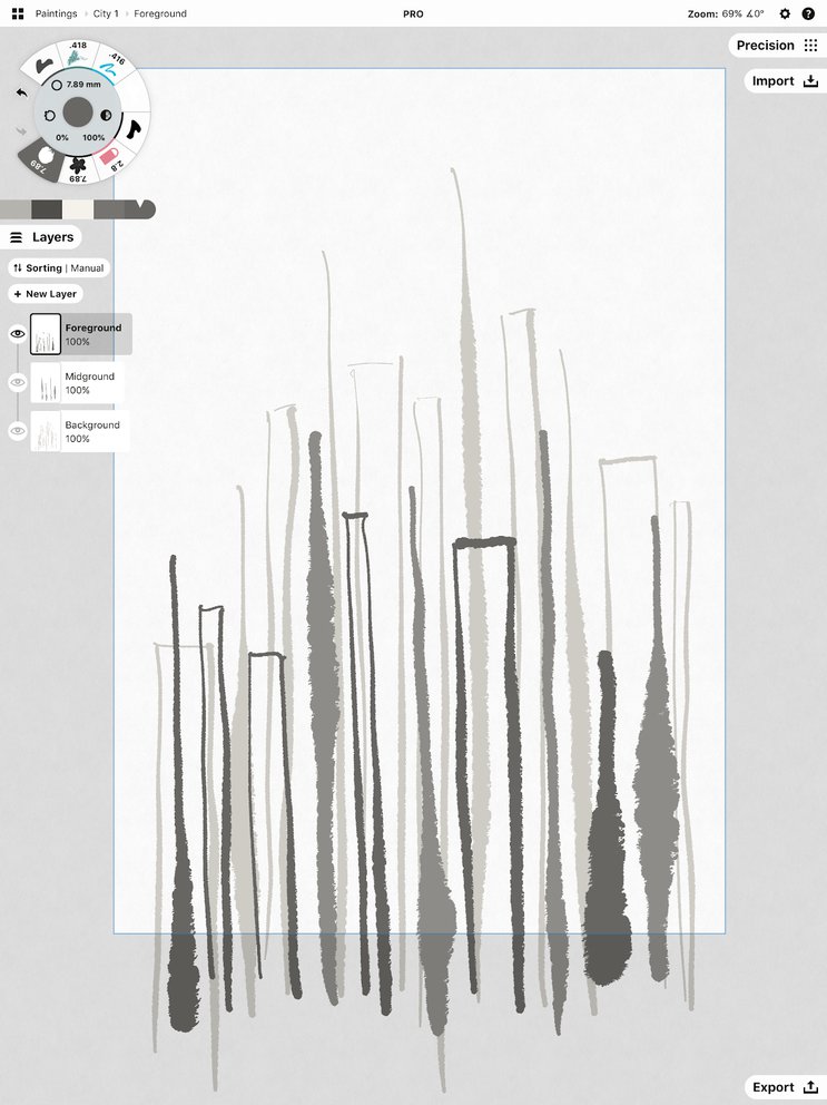 Draw A Cityscape • Concepts App • Infinite, Flexible Sketching