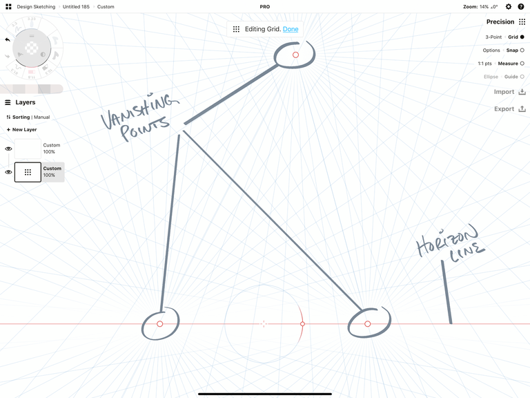 How to Set Up a Perspective Grid in Concepts • Concepts App • Infinite ...