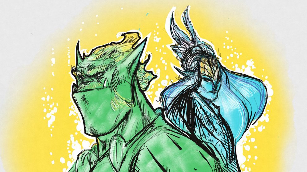 Comic Character Sketching • Concepts App • Infinite, Flexible Sketching