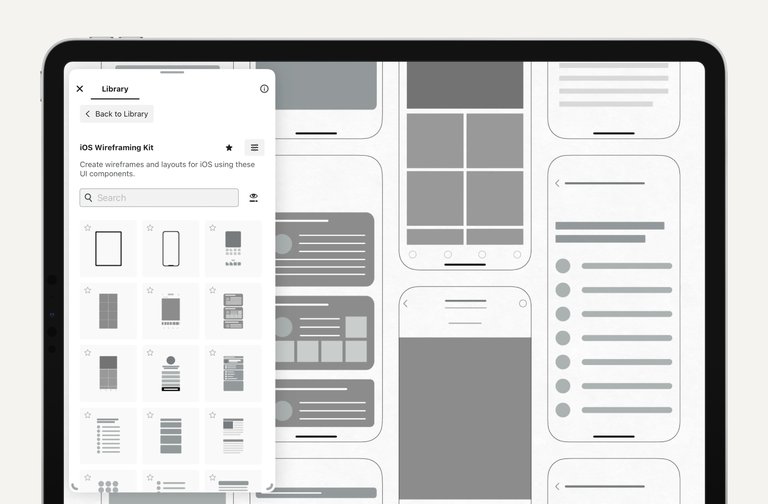 Wireframing Object Pack • Concepts App • Infinite, Flexible Sketching