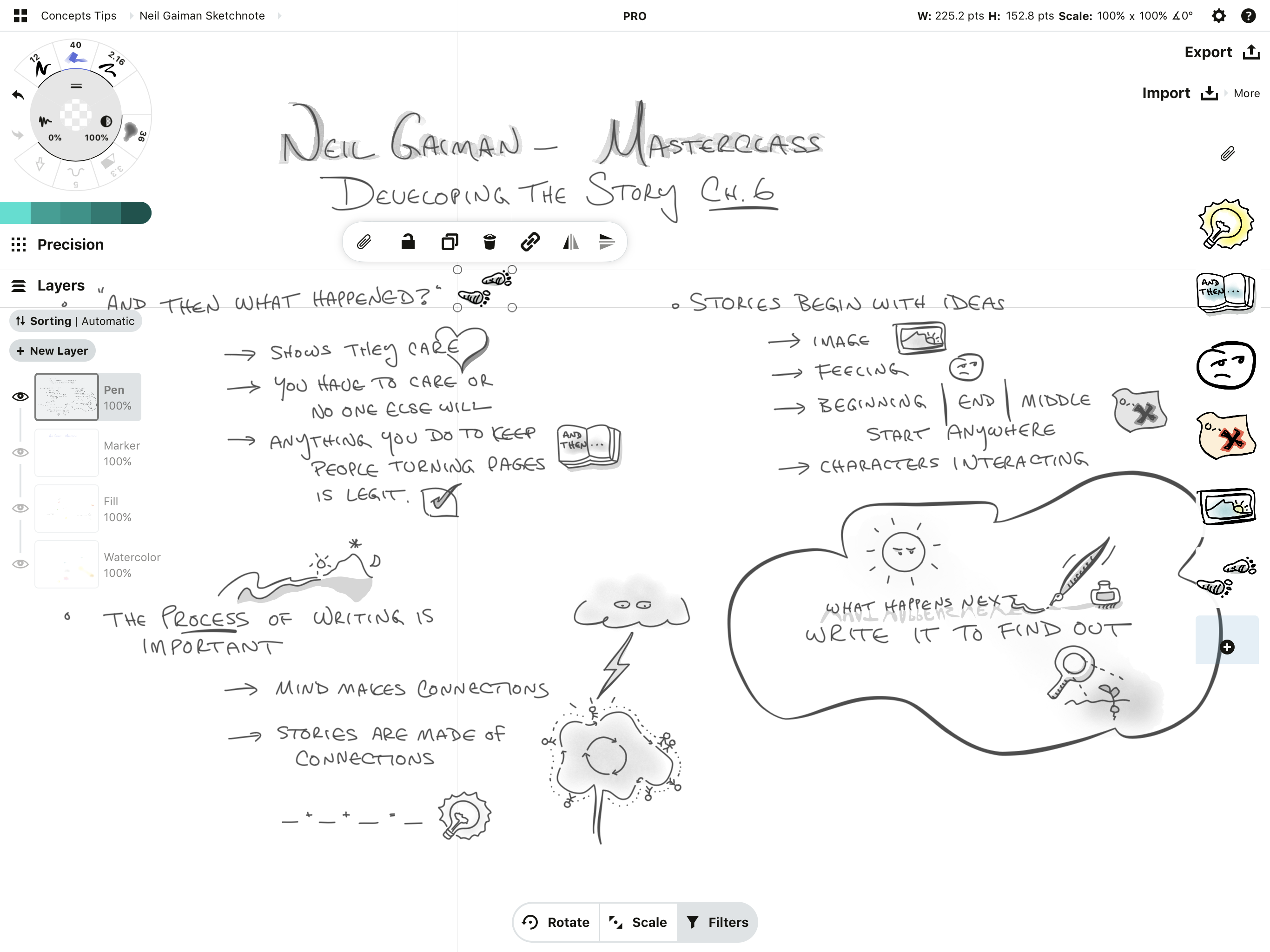 Sketchnoting on your iPad • Concepts App • Infinite, Flexible Sketching