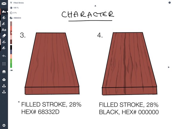How to Draw Wood Textures • Concepts App • Infinite, Flexible Sketching