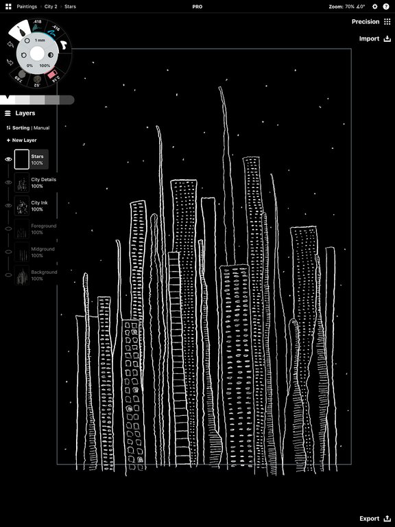 Draw A Cityscape • Concepts App • Infinite, Flexible Sketching