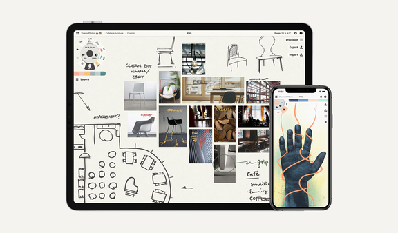 Freeform vs Concepts App • Concepts App • Infinite, Flexible Sketching